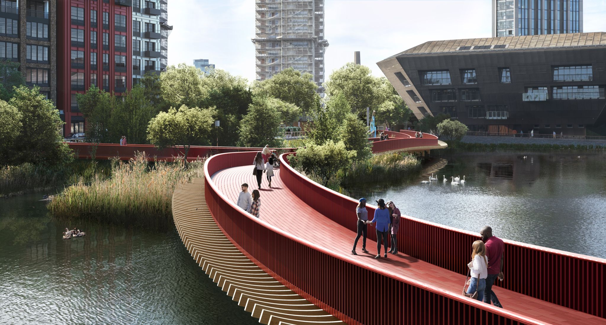 Canada Water Pedestrian Bridge | Alex & Matteo Estate Agents
